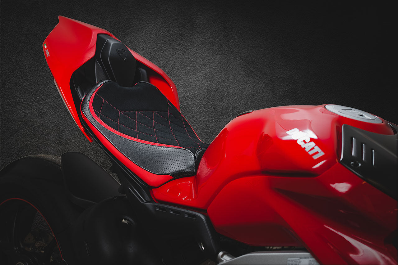 18-21 Ducati Panigale V4, V4R Rider Seat Cover (Diamond Sport) – Luimoto